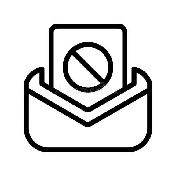 Spam Mail Icon stock illustration. Illustration of spam - 365646993