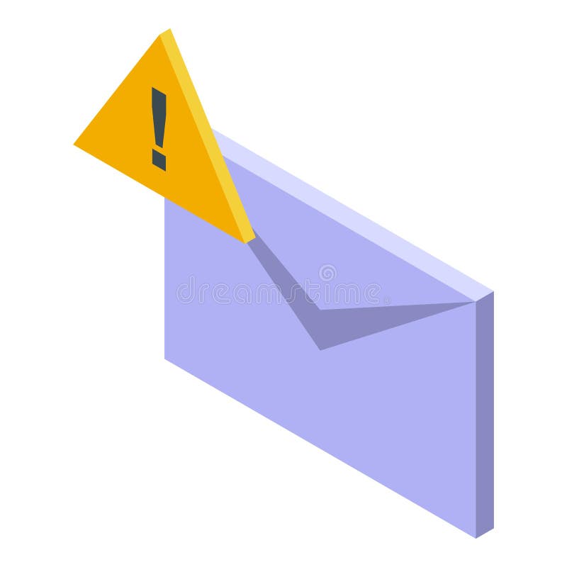 Spam Mail Icon Isometric Vector. Security Data Stock Illustration ...
