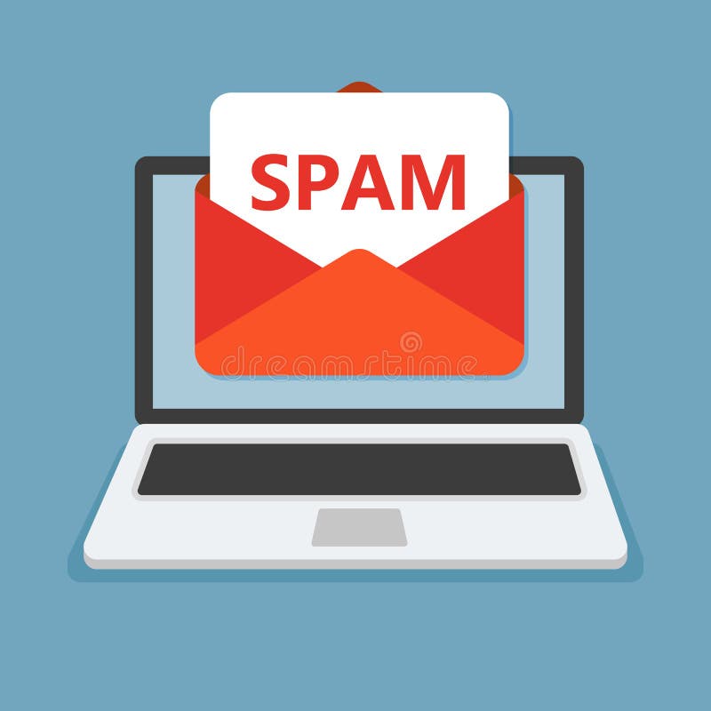 Mailbox full spam stock illustration. Illustration of message - 14276587