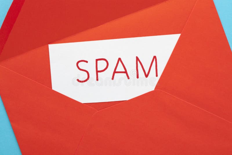 Spam Message Concept stock photo. Image of network, alert - 182983028
