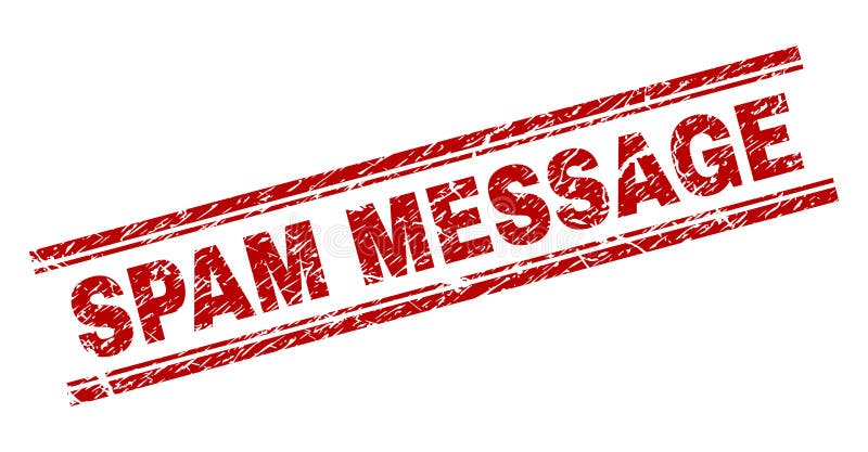 Scratched Textured SPAM MESSAGE Stamp Seal Stock Vector - Illustration ...
