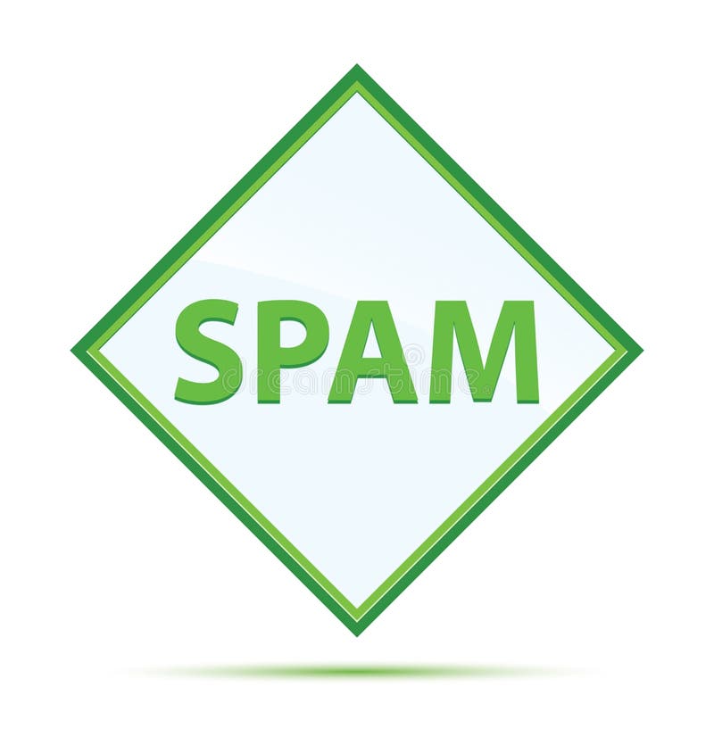 Spam Modern Abstract Green Diamond Button Stock Illustration ...