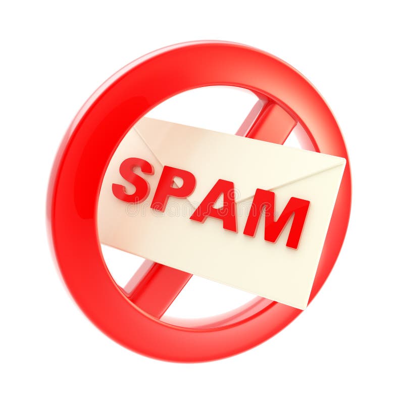 Anti-spam stock illustration. Illustration of mail, reject - 2544680