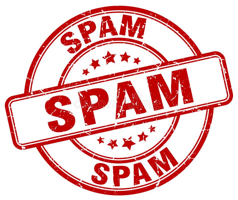 Spam Red Grunge Round Vintage Stamp Stock Vector - Illustration of ...