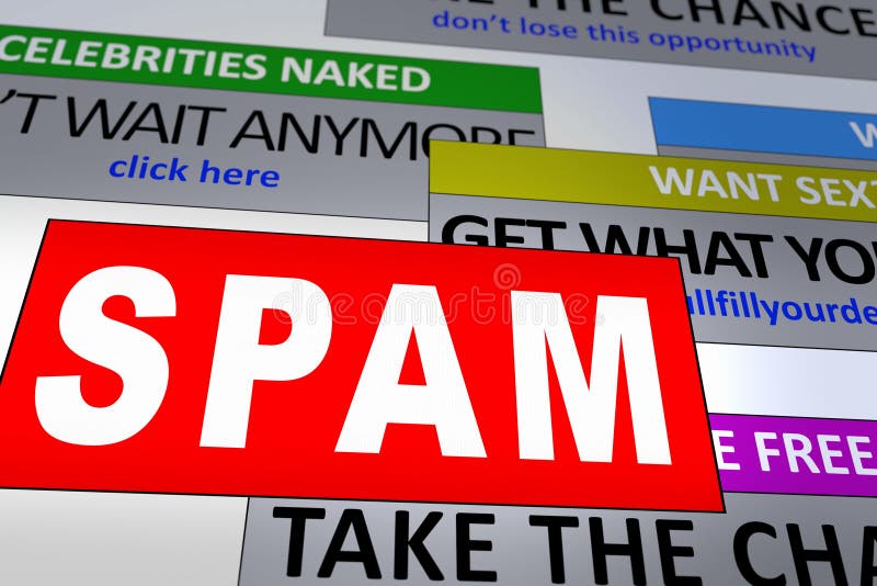 Spam Screen stock photo. Image of security, danger, hacker - 31500670