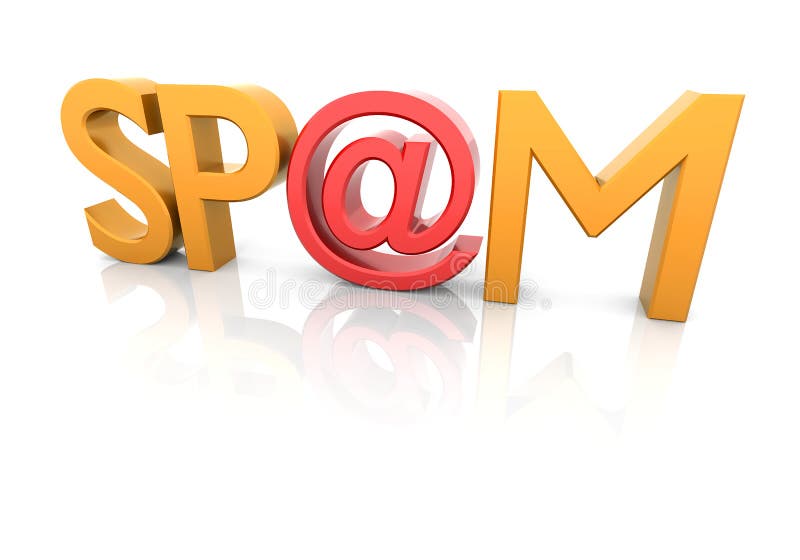 Spam sign stock illustration. Illustration of rendering - 19733955