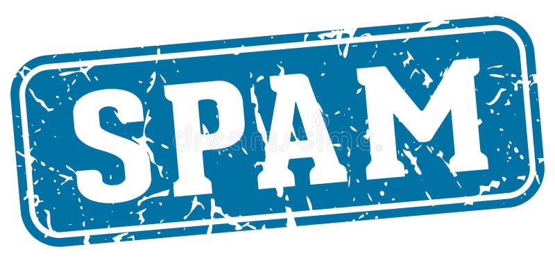 Spam Rectangular Sign. Spam Stamp Stock Vector - Illustration of ...