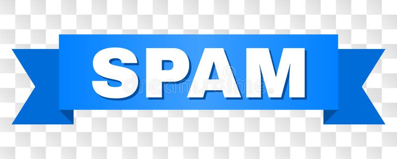 Blue Stripe with SPAM Caption Stock Vector - Illustration of ...