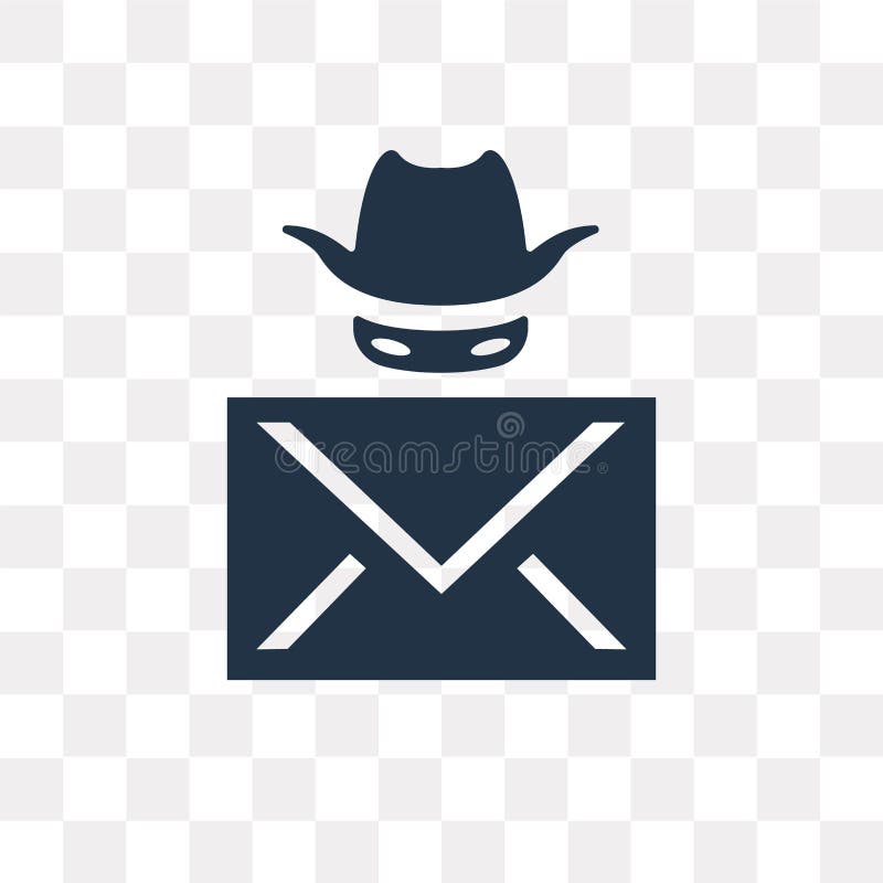 Spam Vector Icon Isolated on Transparent Background, Spam Trans Stock ...