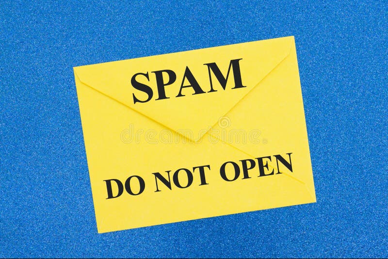 Spam Warning Message, Envelope Illustrations Popping Out of Device ...