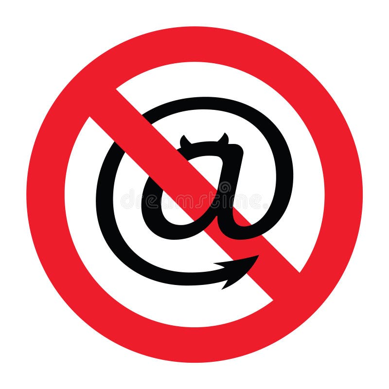 Spam warning sign stock vector. Illustration of isolated - 31230667