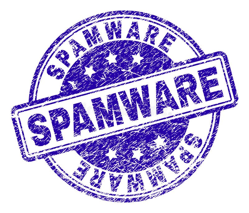 Grunge Textured SPAMWARE Stamp Seal Stock Vector - Illustration of ...