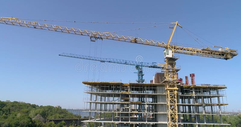 A Span Over the Construction Site of a Multi-storey Residential ...