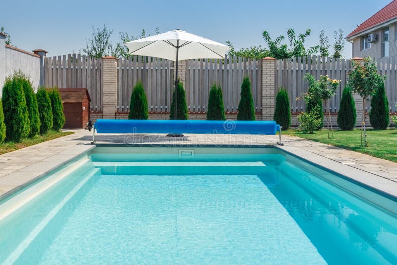 Span for Pool. Rolling Coating. Pool Protection. Rollete. Security ...