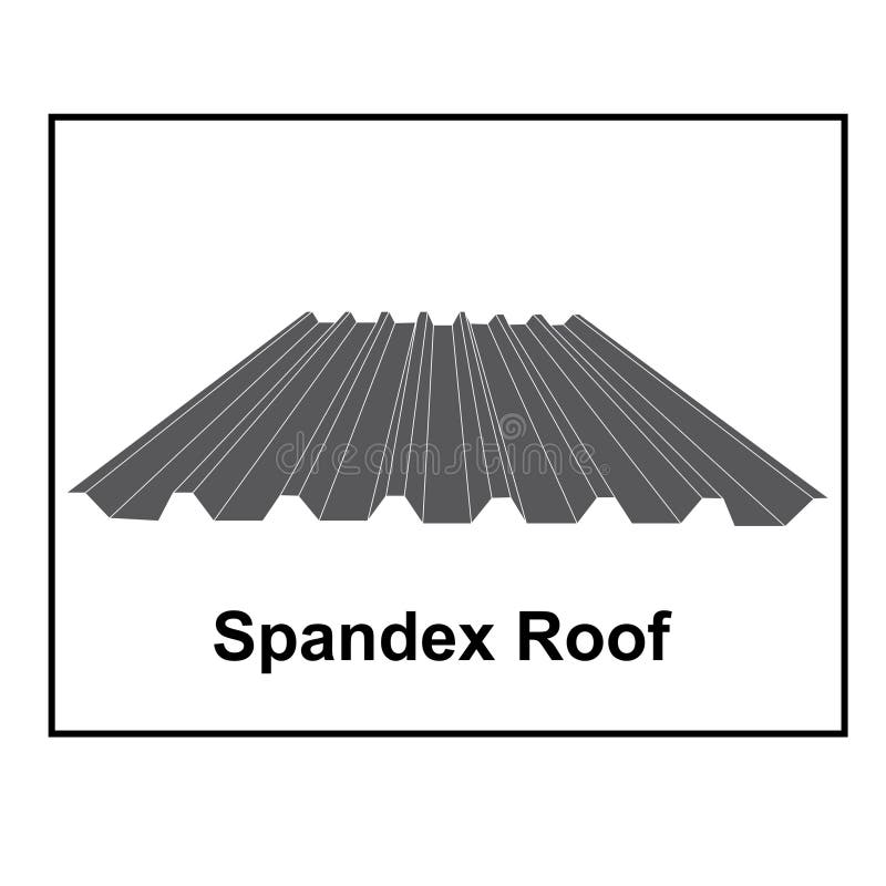 Spandex metal roof icon stock vector. Illustration of shiny - 291917845