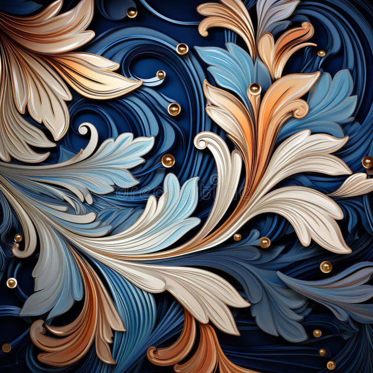 Vibrant Floral Artwork with Delicate Lines and Modern Twist Stock ...