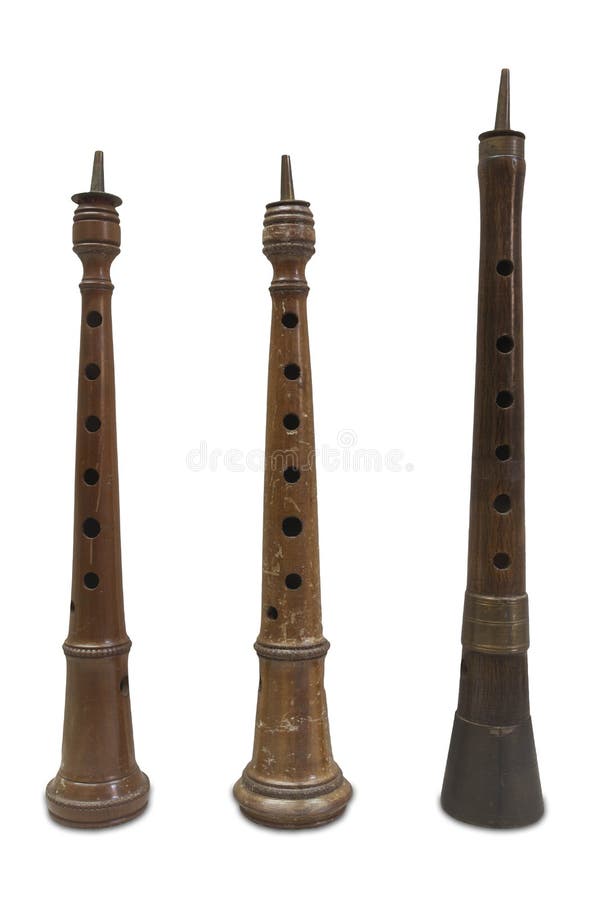 Spanische Traditionelle Dulzainas Musikinstrumente Stockbild - Bild von ...