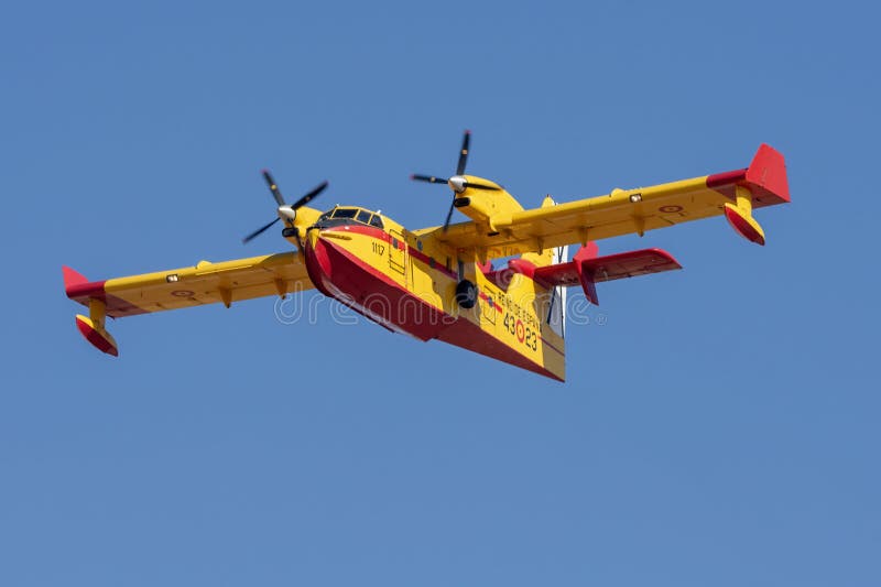 Spanish Air Force Bombardier CL-415 Firefighting Aircraft Editorial ...