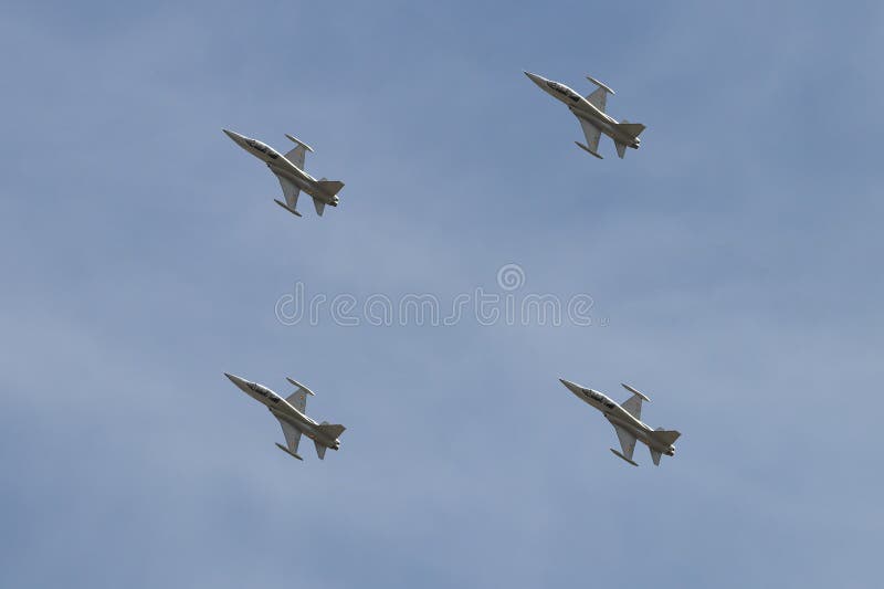 Spanish Air Force Fighter Jet Planes on Display Stock Photo - Image of ...