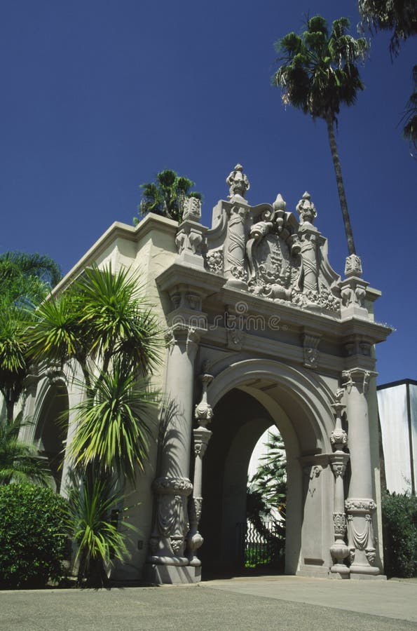 Spanish Architecture in San Diego Stock Image - Image of diego, park ...