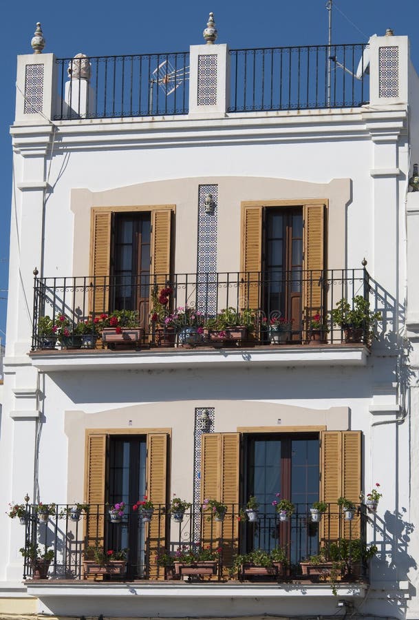 Spanish balcony stock image. Image of spain, architecture - 859585
