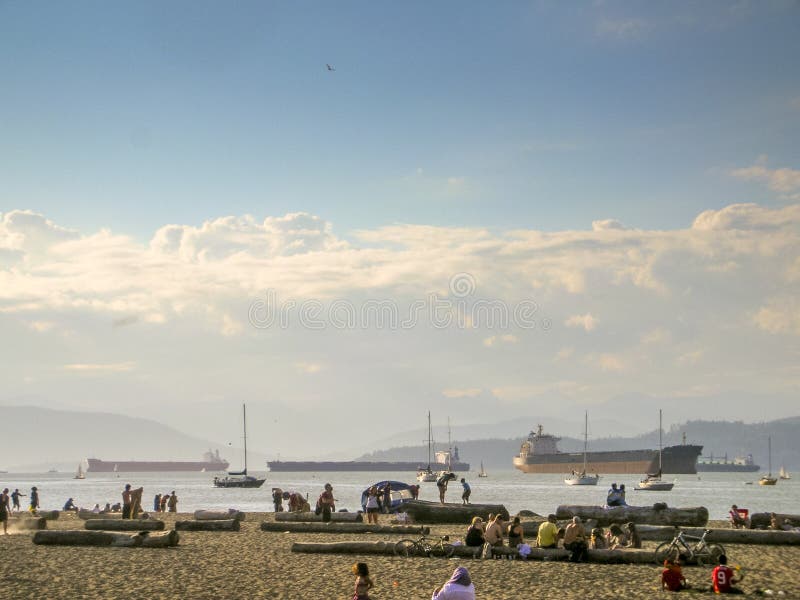 Spanish Banks in Vancouver, B. C. Editorial Photography - Image of ...