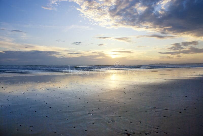 Romantic Spanish Beach Sunset View Stock Image - Image of maritime ...