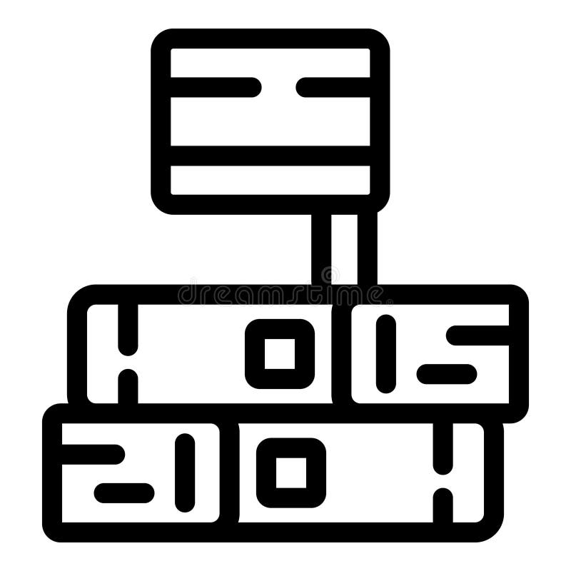 Spanish Book Stack Icon Outline Vector. Skill Linear Stock Vector ...