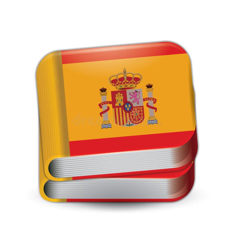 Spanish Book. Vector Illustration Decorative Design Stock Vector ...