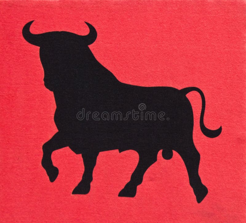 Spanish bull symbol stock photo. Image of animal, danger - 22368754
