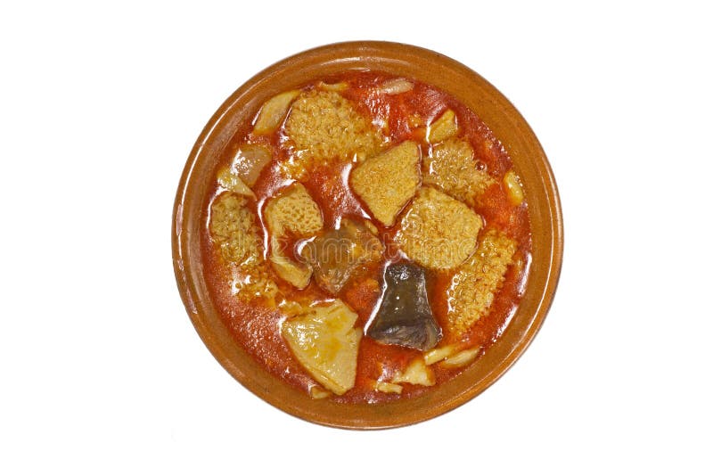 Spanish Callos, A Stew With Beef Tripe Typical Of Spain Stock Image ...