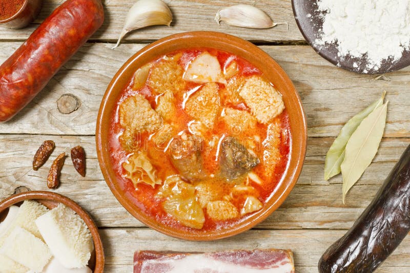 Spanish Callos and Ingredients Stock Photo - Image of traditional ...