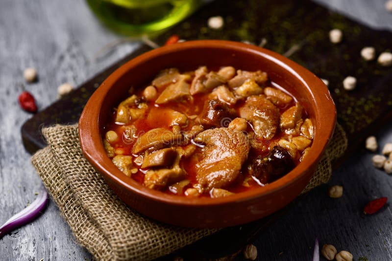 Spanish Callos, a Typical Stew with Beef Tripe Stock Photo - Image of ...
