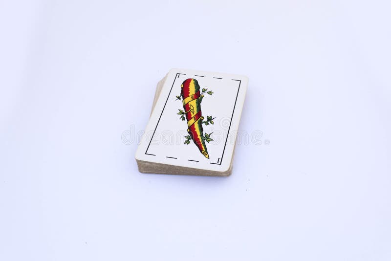 Spanish deck of cards stock illustration. Illustration of hearts ...