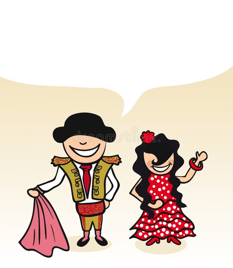 Spanish Cartoon Couple Bubble Dialogue Stock Vector - Illustration of ... Spanish Cartoon Couple Bubble Dialogue Stock Vector - Illustration of ...