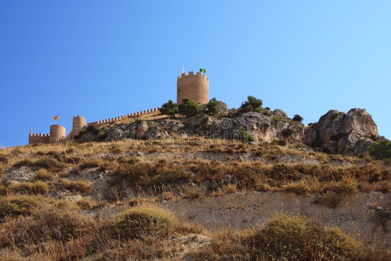 Spanish Castle Castalla, Alicante. Stock Image - Image of fortress ...