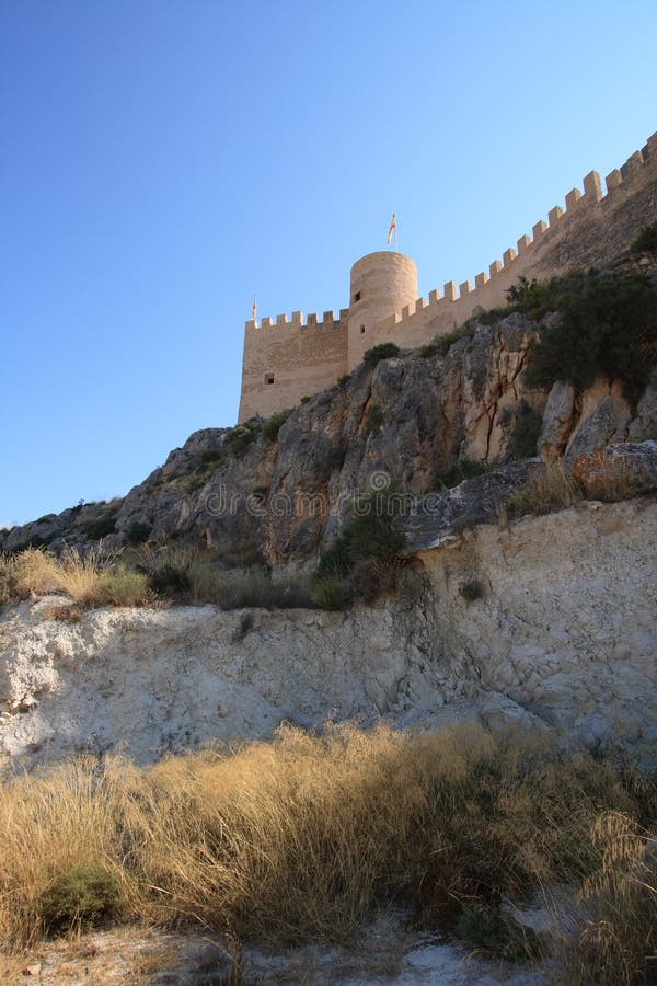 Spanish Castle Castalla, Alicante. Stock Photo - Image of mountains ...