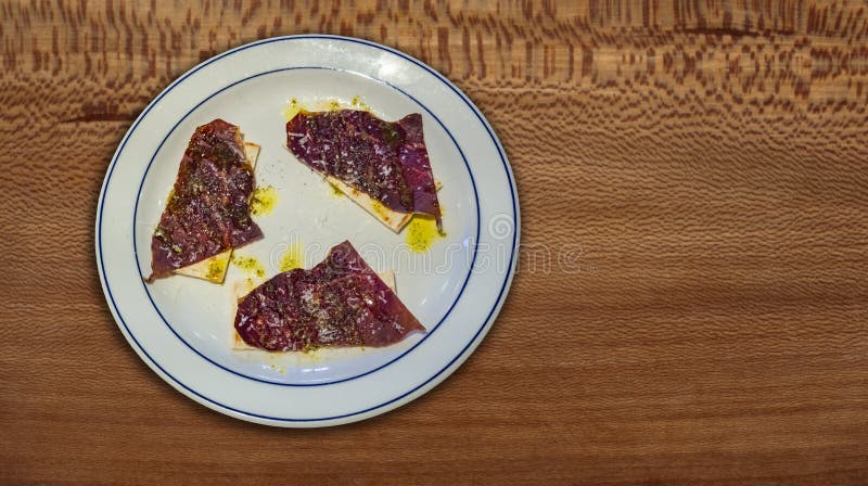 Spanish Cecina stock image. Image of taste, beef, aperitif - 268008147