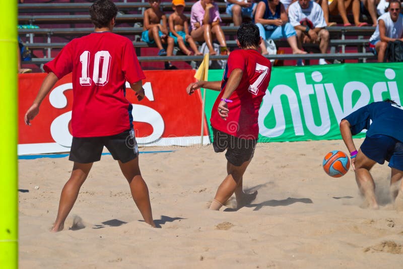 Spanish Championship of Beach Soccer , 2005 Editorial Image - Image of ...