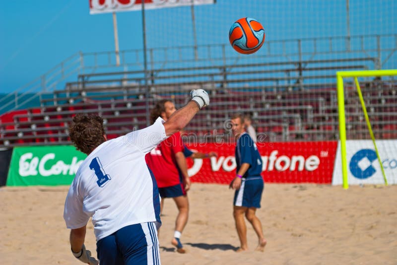 Spanish Championship of Beach Soccer , 2005 Editorial Photo - Image of ...