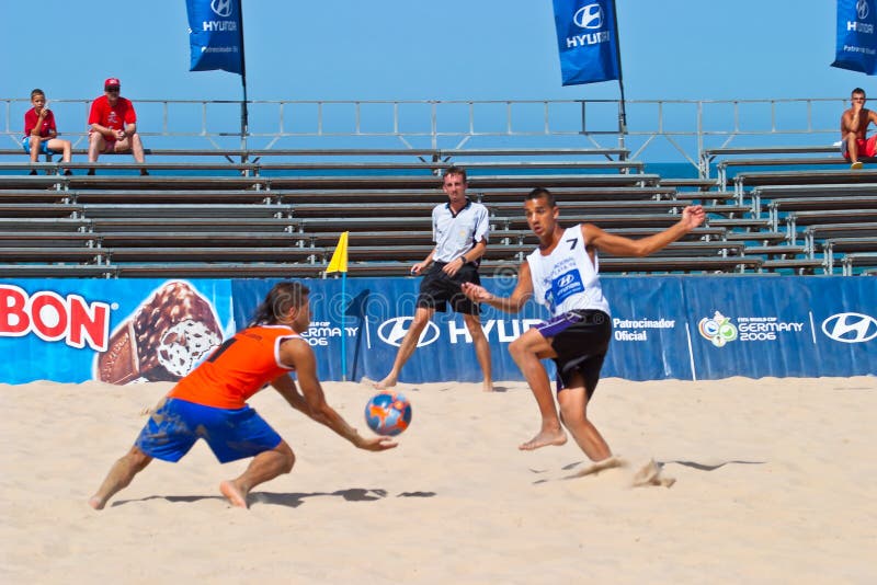 Spanish Championship of Beach Soccer , 2006 Editorial Stock Image ...