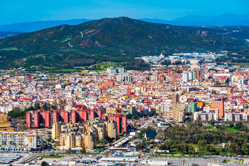 Spanish City La Linea De Conception Editorial Stock Image - Image of ...