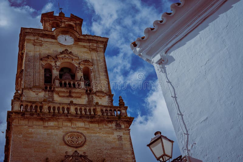 Spanish Clock Tower in Cadiz Stock Photo - Image of city, cadiz: 382262088