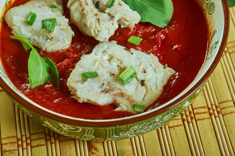 Spanish Cod One Pot stock image. Image of fillet, spanish - 152108155