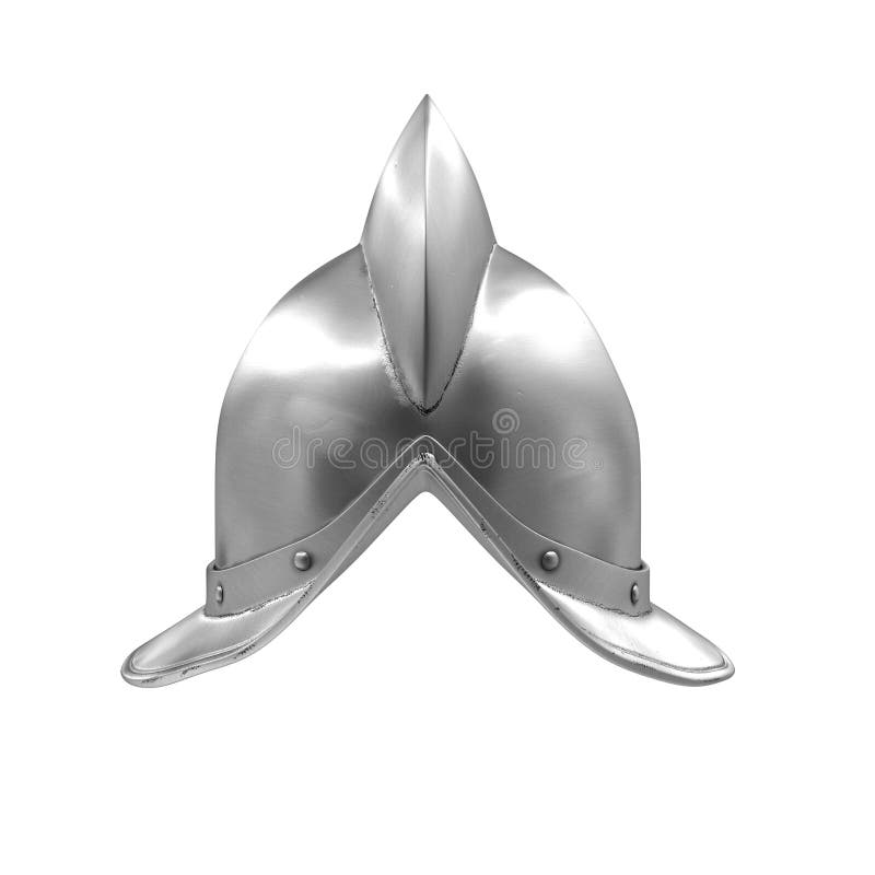 Spanish Comb Morion Helmet Isolated Illustration on White Background ...