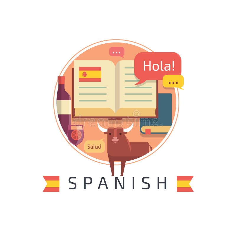 Spanish Concept Design. Vector Illustration Decorative Design Stock ...