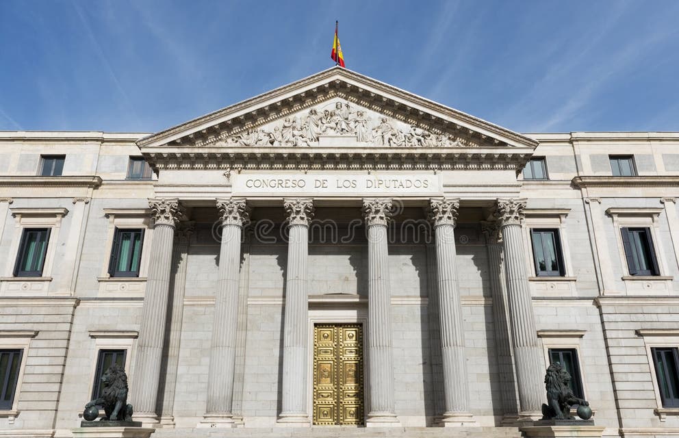 Spanish Congress, Madrid stock photo. Image of built - 37230792