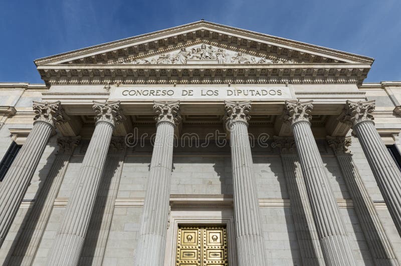 Spanish Congress, Madrid stock image. Image of built - 37568747