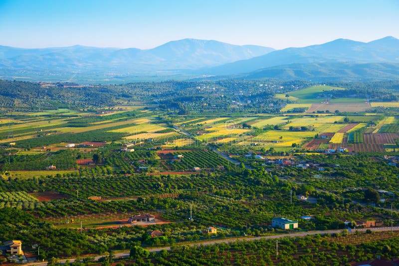 Spanish countryside stock image. Image of bright, rural - 74020199