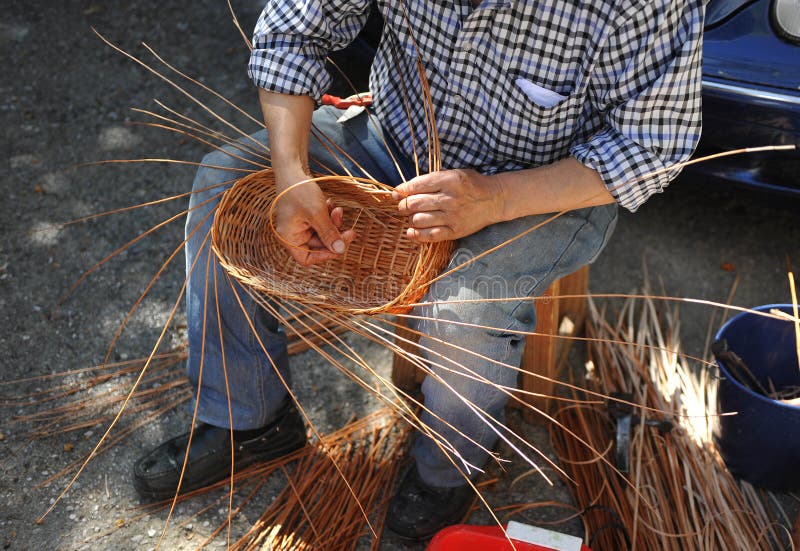 Spanish Crafts, Wicker Basket Stock Image - Image of jaen, huelva: 66373139
